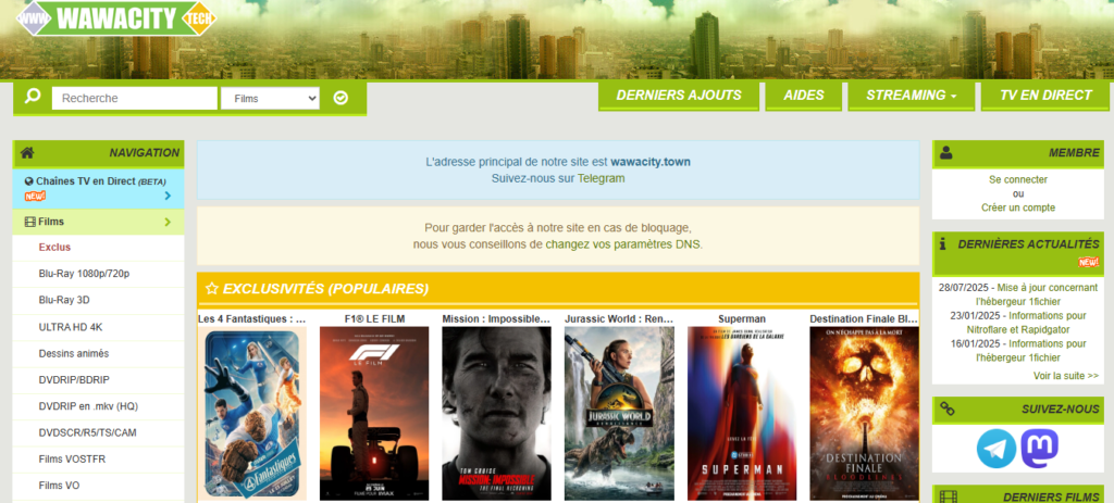 Wawacity : la nouvelle adresse de décembre 2025