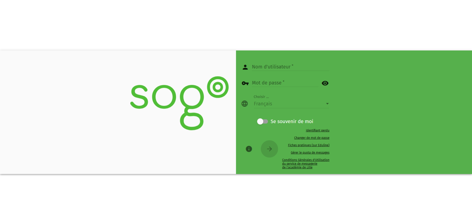 SOGo Lille : comment se connecter à la messagerie académique